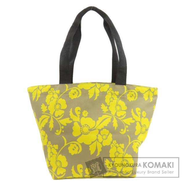 エルベ・シャプリエ Herve Chapelier  舟形トート フラワーモチーフ  トートバッグ キャンバス 中古