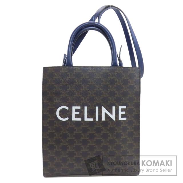 セリーヌ CELINE  バーティカルカバ トリオンフ 2WAY  ハンドバッグ PVC レディース  中古