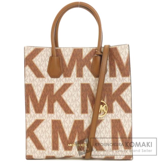 マイケルコース Michael Kors  MKシグネチャー 2WAY  ハンドバッグ PVC レディース  中古