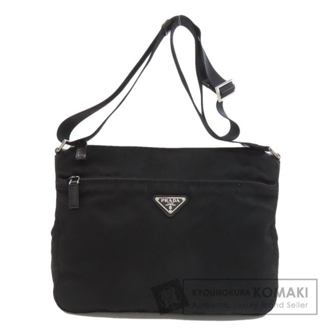 プラダ PRADA  ロゴ金具  ショルダーバッグ ナイロン素材 レディース  中古