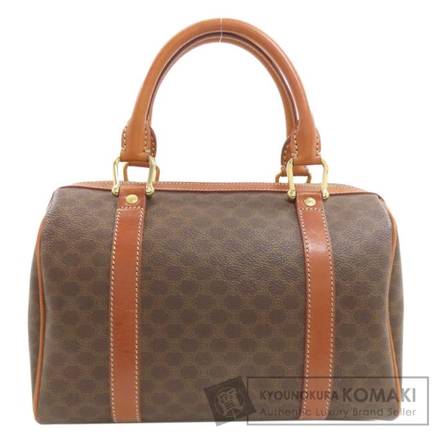 セリーヌ CELINE  マカダム柄  ボストンバッグ レザー レディース  中古