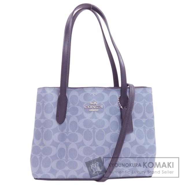 コーチ COACH 73293  シグネチャー 2WAY  ハンドバッグ PVC レディース  中古
