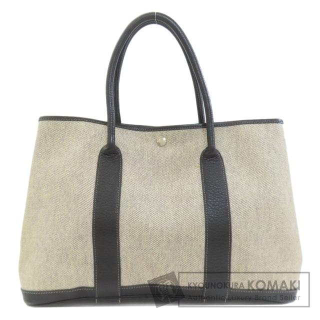 エルメス HERMES  ガーデンパーティPM シルバー金具  トートバッグ トワルアッシュ 中古