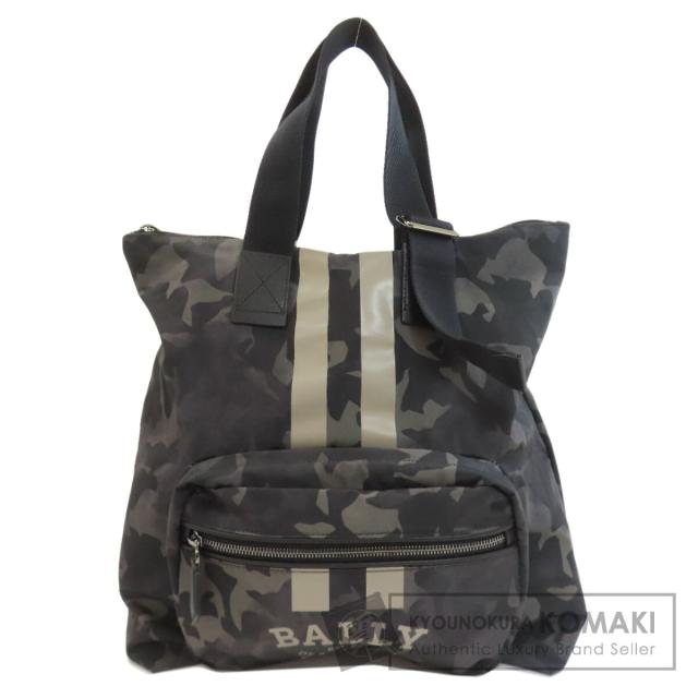バリー BALLY  エコバッグ カモフラージュ柄  トートバッグ ナイロン素材 レディース  中古