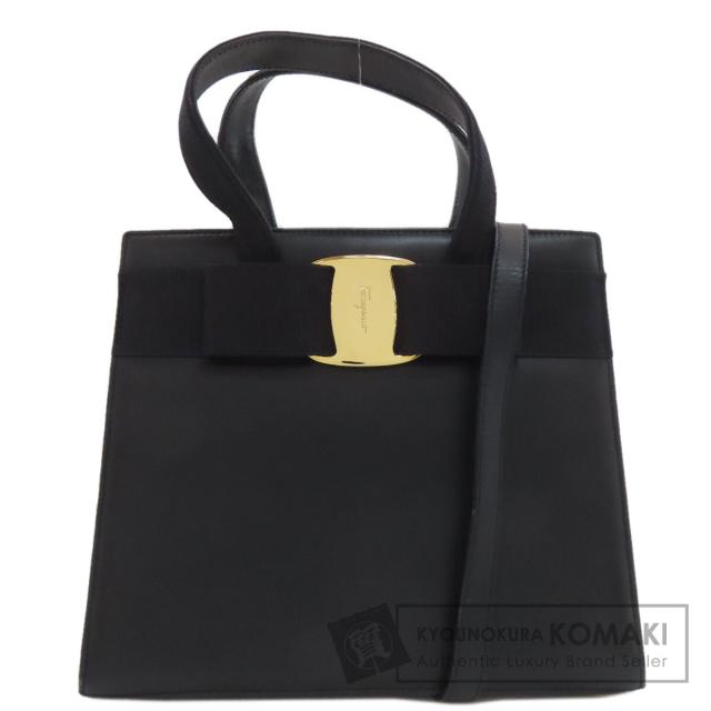 サルヴァトーレフェラガモ Salvatore Ferragamo  ヴァラリボン 2WAY  ハンドバッグ レザー 中古