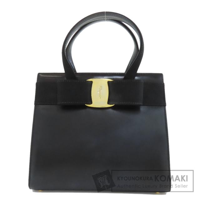 サルヴァトーレフェラガモ Salvatore Ferragamo  ヴァラリボン  ハンドバッグ レザー 中古