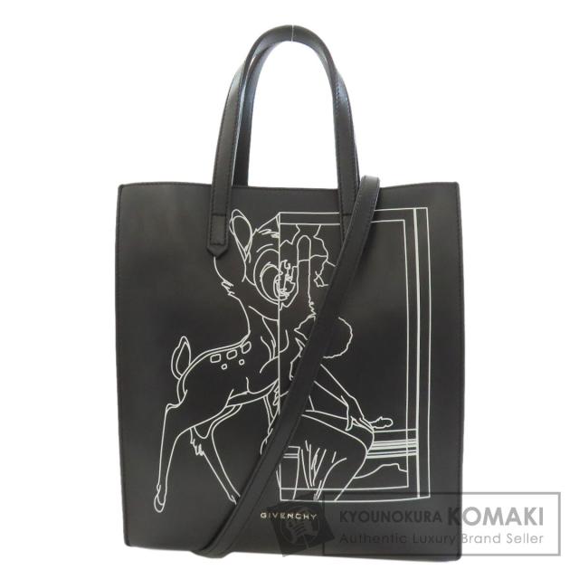 ジバンシー GIVENCHY  バンビ 2WAY  トートバッグ レザー レディース  中古