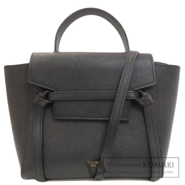 セリーヌ CELINE  ベルトバッグ ナノ 2WAY  ハンドバッグ カーフ レディース  中古