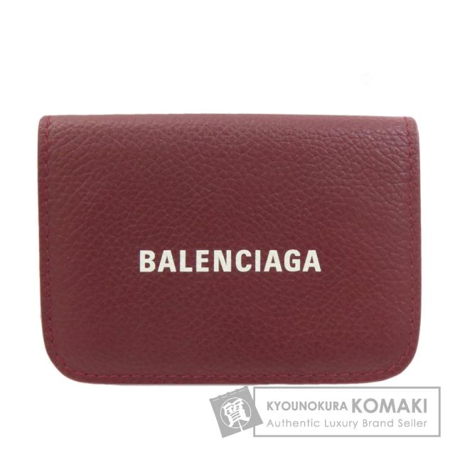 バレンシアガ BALENCIAGA 593813  ミニ コンパクトウォレット  二つ折り財布（小銭入れあり） 中古