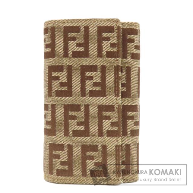 フェンディ FENDI  ズッカ柄  キーケース キャンバス レディース  中古