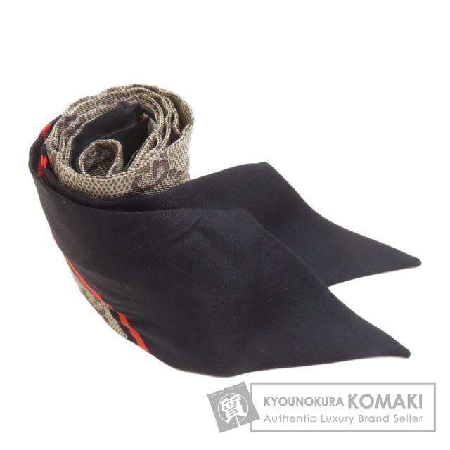 グッチ GUCCI  ネックボウ ビー  スカーフ シルク レディース  中古