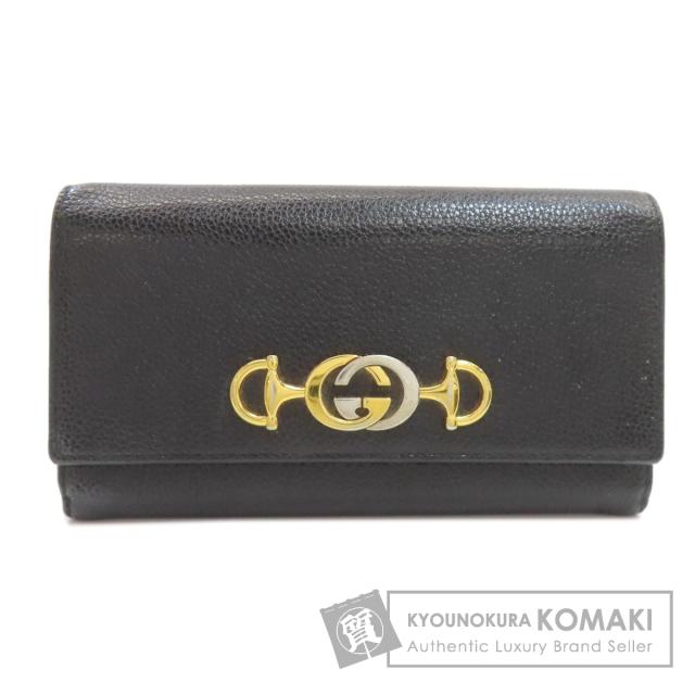 グッチ GUCCI 573612  ズゥミ コンチネンタルウォレット  長財布（小銭入れあり） レザー 中古