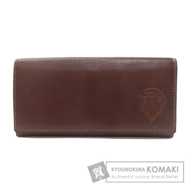 グッチ GUCCI 190425  ロゴ  長財布（小銭入れあり） レザー レディース  中古
