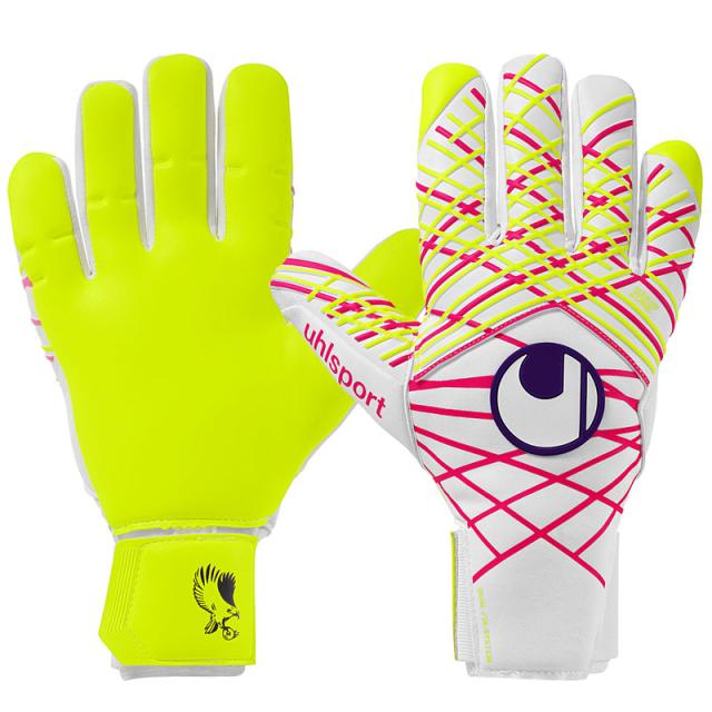 ウールシュポルト サッカー キーパーグローブ プレディクション アブソルートグリップ ハーフネガティブ メニャン ホワイト GKグラブ 1011394-01