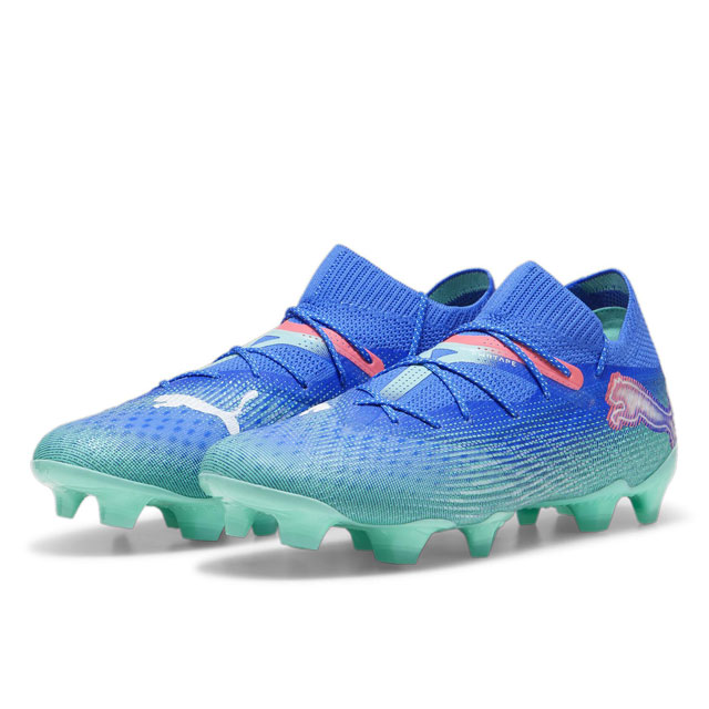 39％OFF！ プーマ サッカースパイク フューチャー 7 アルティメット FG/AG (LONG PILE) ブルーメイジング 天然芝 人工芝 【PUMA2024Q3】 107916-01