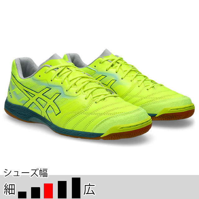 アシックス フットサル インドアシューズ デスタッキ K FF （DESTAQUE K FF） イエロー 屋内シューズ （asics2025Q1） 1111A217-750 ※feb