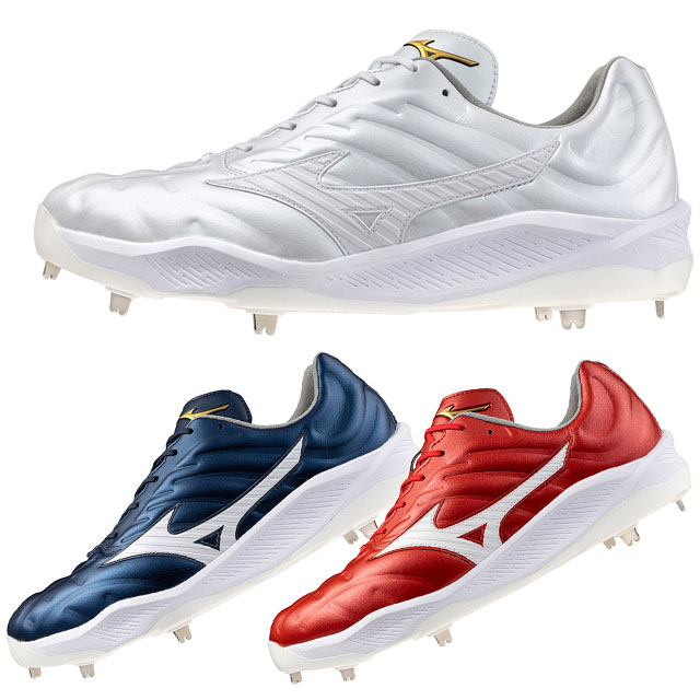 ミズノ 埋め込み金具スパイク クッションレボ プロ ミズノプロ CUSHION REVO 24SS 野球スパイク 白スパイク ネイビー レッド 一般 大人 11GM2430 11GM243001 11GM243014 11GM243062 ※P革取付け不可