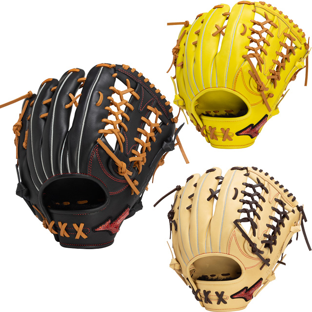 ミズノ 限定 軟式グラブ 軟式用 WILLDRIVE RED AXI 軟式外野手用：サイズ14 野球 グローブ 一般 大人 1AJGR14207