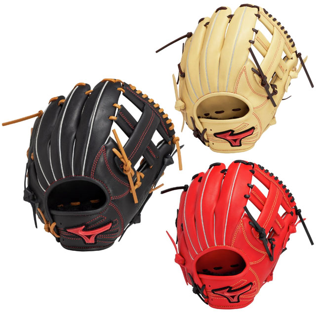 ミズノ 軟式グラブ WILL DRIVE RED IBE 25SS 野球 グローブ 一般 大人 【軟式内野手向け／サイズ8】 1AJGR32803