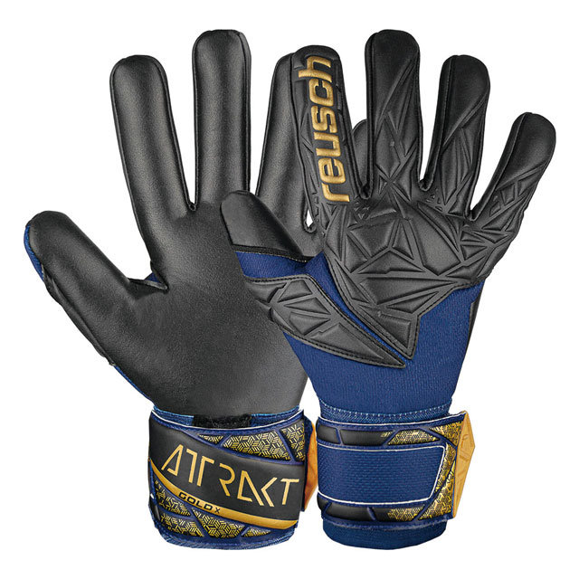 ロイシュ サッカー キーパーグローブ アトラクト ゴールドX NC プレミアムブルー 【reusch】 5460955-4411 ※返品・交換・キャンセル不可商品