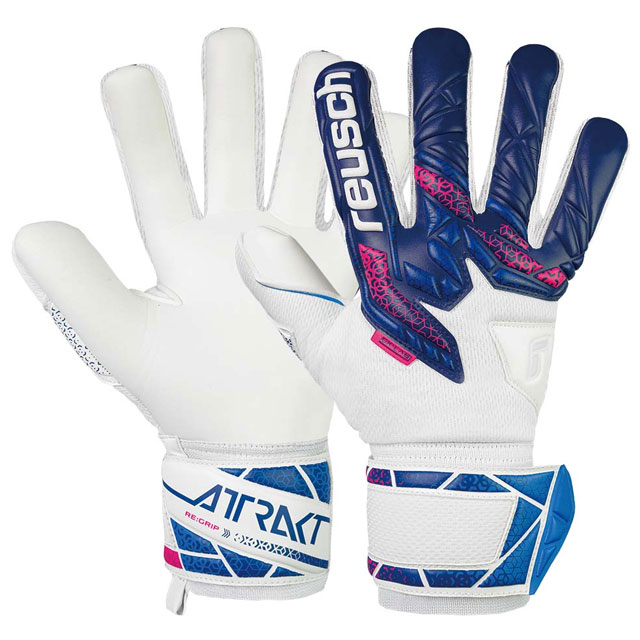 ロイシュ サッカー キーパーグローブ アトラクト リグリップ RE:GRIP NC ブルー ゴールキーパー用品 reusch 5560535-4310