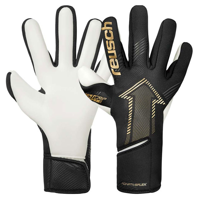 ロイシュ サッカー キーパーグローブ ファストグリップ ゴールド ゴールキーパー用品 ブラック reusch 5570100-7707