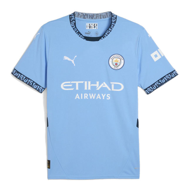 32％OFF！ プーマ サッカー レプリカウェア マンチェスター シティー MCFC 24-25 ホーム レプリカ ユニフォーム チームライトブルー 半袖 【PUMA2024FW】 775075-01