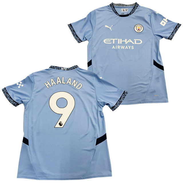 26％OFF！ プーマ サッカー レプリカウェア マンチェスター シティー MCFC 24-25 ホーム レプリカ ユニフォーム #9 アーリング・ハーランド プレミアリーグ ネーム入り 775075-NUMBER-PL-9