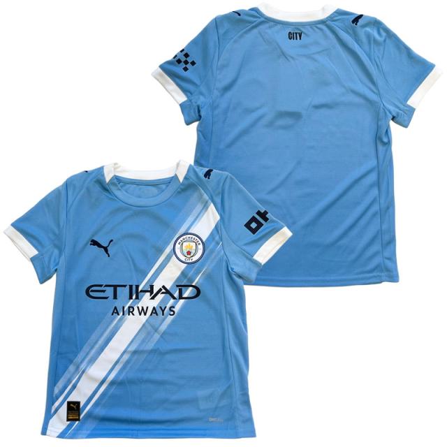 プーマ サッカー レプリカウェア ジュニア マンチェスター シティFC 25-26 ホーム レプリカ ユニフォーム ブルー （PUMA2025SS） 780341-01
