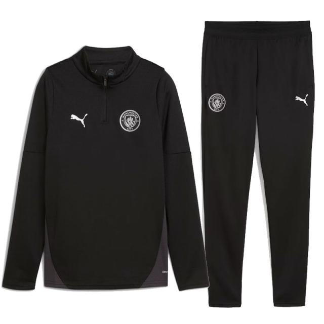 プーマ ジュニア レプリカウェア マンチェスター シティー MCFC 25/26 トレーニング 1/4ジップ トップ ロングパンツ 上下セット 782001-782014-14