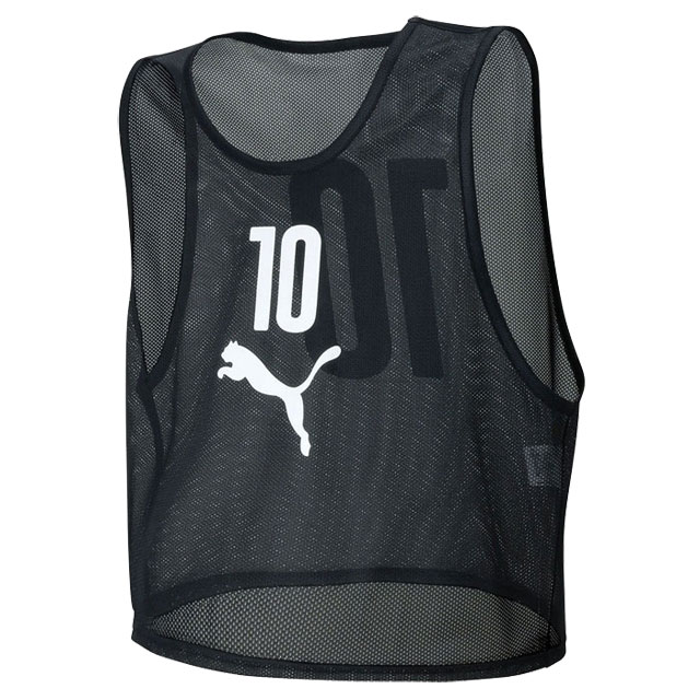 【プーマ】 サッカー フットサル ビブス 10枚入り ブラック 背番号入り ゼッケン 920604-01 ※返品・交換・キャンセル不可商品