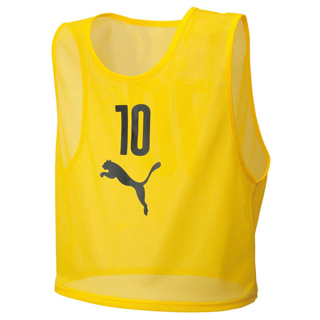【プーマ】 サッカー フットサル ウェア 小物 アクセサリー ビブス 10枚入り サイバーイエロー ゼッケン 番号付 920604-04 ※返品・交換・キャンセル不可商品