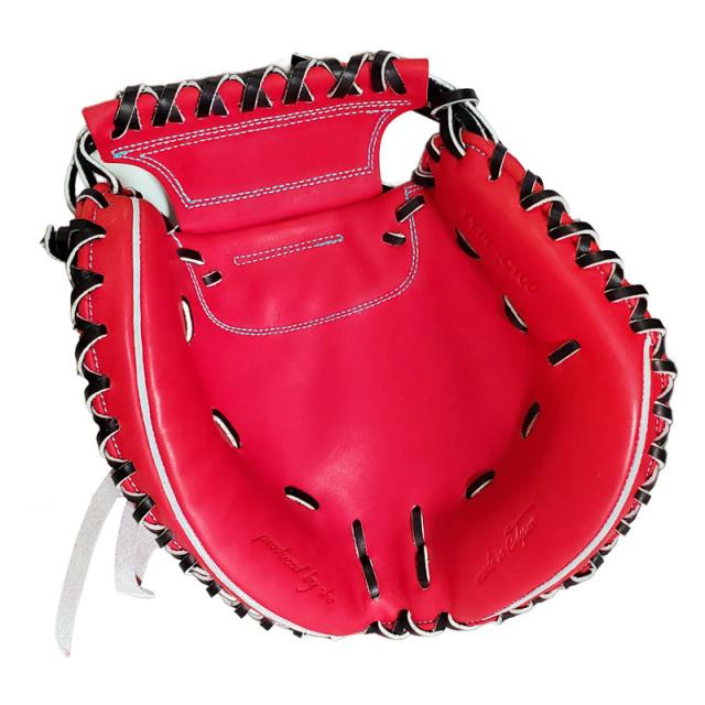 名も無きミット 硬式グラブ キャッチャーミット スポサクオリジナル 高校野球ルール対応 25FW 小型 ポケット浅め 横型 野球 グローブ 一般 大人 【硬式捕手用】 C100-25SO-RORBLKLBL 名も無きミット 硬式グラブ キャッチャーミット スポサクオリジナル