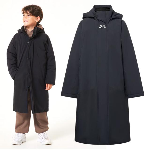 オークリー 少年用 ロングコート Ytr Long Coat 10.0 防寒 撥水 トレーニングウェア 冬 ジュニア 子ども キッズ 【OAKLEY2025FW】 FOA408315