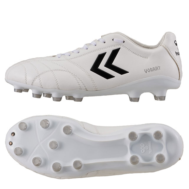 ヒュンメル サッカースパイク ヴォラート 3 アカデミー スーパーワイド ホワイト シルバー 土 人工芝 天然芝 【hummel2024Q1】 HAS1246SW-1095