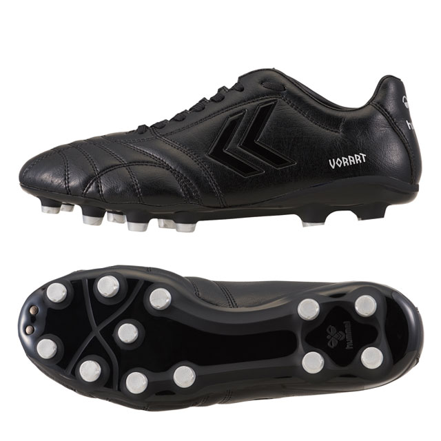 ヒュンメル サッカースパイク ヴォラート 3 アカデミー スーパーワイド ブラック シルバー 土 人工芝 天然芝 【hummel2024Q1】 HAS1246SW-9095