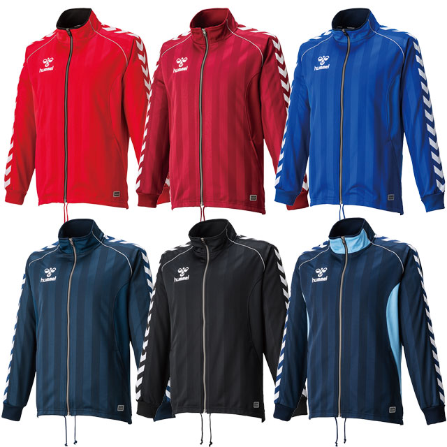 ヒュンメル サッカー フットサル ウォームアップジャケット フルジップ ジップアップ ジャージ 吸汗速乾 HAT2059