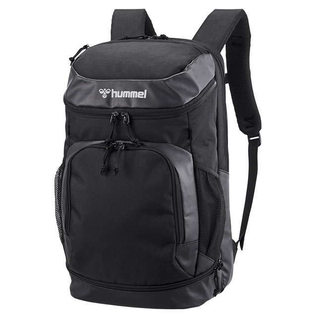ヒュンメル サッカー フットサル チーム バックパック 約35L ブラック デイパック リュック バッグ シューズ収納あり HFB6153-90