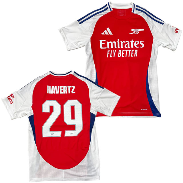 21％OFF！ アディダス サッカー レプリカウェア アーセナルFC 24-25 ホーム レプリカユニフォーム レッド #29 カイ・ハバーツ ネーム入り KNW85-NUMBER-29