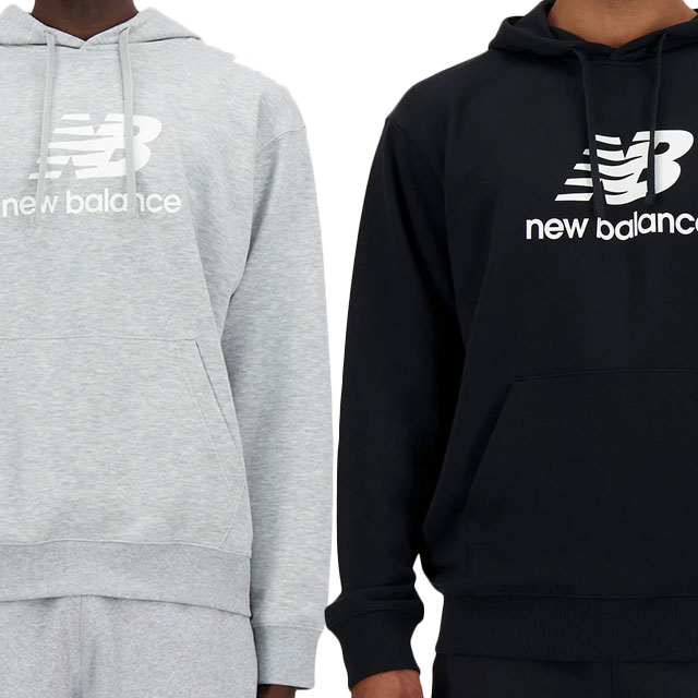 ニューバランス Sport Essentials Stacked Logo スウェットフーディ パーカー トレーニングウェア スウェット メンズ ウェア マルチスポーツ 一般 大人 MT41501