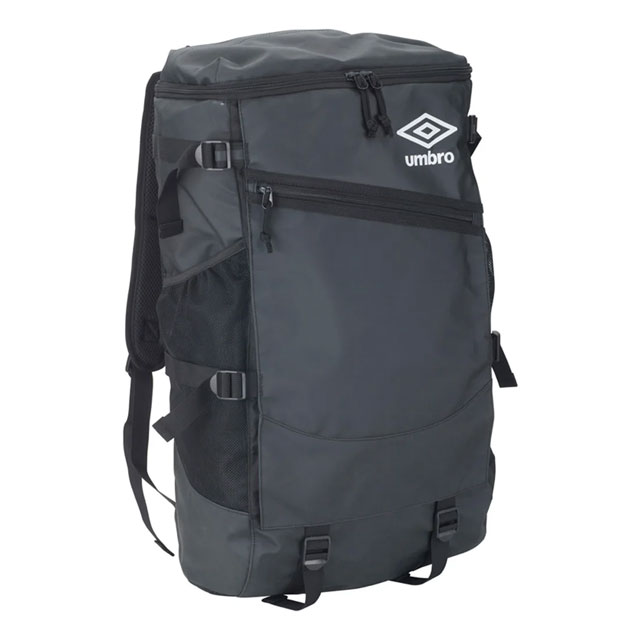 アンブロ サッカー フットサル バックパック ブラック 約40L リュック デイバッグ かばん バッグ 消臭 再帰反射 UUAXJA02-BK ※返品・交換・キャンセル不可商品