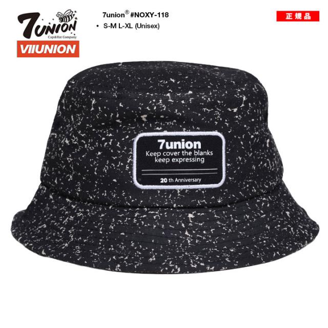 7union ハット メンズ レディース 春夏秋冬用 黒 大きいサイズ セブンユニオン 帽子 hat バケットハット バケハ おしゃれ 総柄 ワッペン パッチ ラッパー リリックノート ノート柄 刺繍 b系 ヒップホップ ファッション ストリート系 ハイ ブランド 2025春夏 新作 NOXY-118