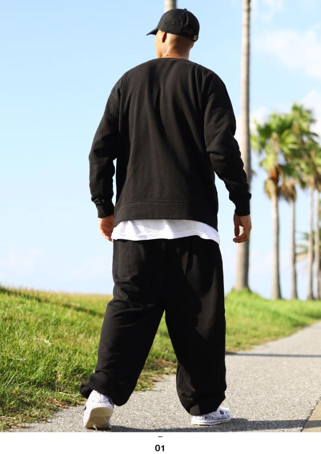 ACE FLAG 上下セット 長袖 スケボー メンズ 黒 大きいサイズ エース