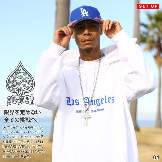 47 LA ドジャース キャップ コーデセット 着こなしセット ハイキャップ 深め 長袖 フォーティーセブン ACEFLAG エースフラッグ パーカー メンズ 春秋冬用 全3色 大きいサイズ ...