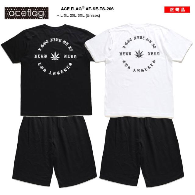 ACE FLAG 上下セット 半袖 ブランド Tシャツ ハーフパンツ メンズ 春夏用 黒 白 大きいサイズ エースフラッグ セットアップ スウェット 大麻 マリファナ ガンジャ ヘンプ HEMP ビッグシルエット b系 ヒップホップ ファッション ストリート系 2025 新作 AF-SE-TS-206