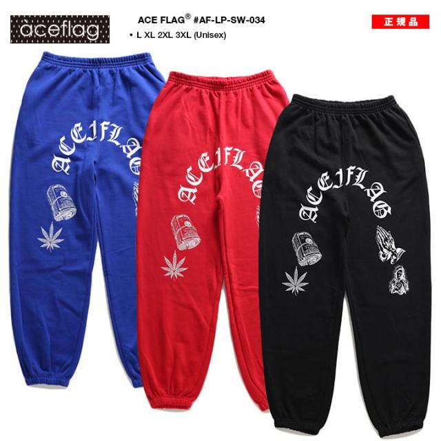 【50%OFF】ACEFLAG スウェットパンツ 裏パイル メンズ 春夏秋冬用 全3色 大きいサイズ エースフラッグ スウェット ロングパンツ ゆったり おしゃれ 総柄 ドル柄 大麻 祈り手 ...