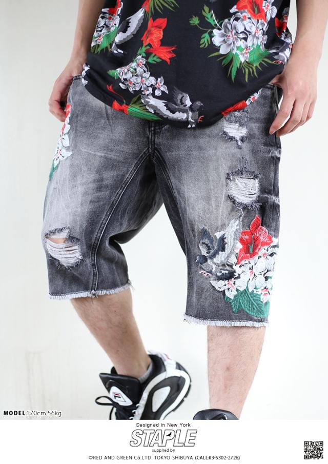 ラスト1点 ステイプル STAPLE ハーフパンツ かっこいい おしゃれ