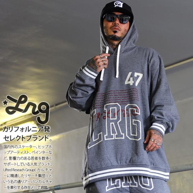LRG パーカー ブランド スケボー フーディ 長袖 スウェット 裏起毛 メンズ 春秋冬用 グレー 大きいサイズ エルアールジー フードパーカー トップス シンプル メッセージ 杢グレー ビッグシルエット b系 ヒップホップ ファッション ストリート系 服 2025秋冬 新作 L3WCMSOXX