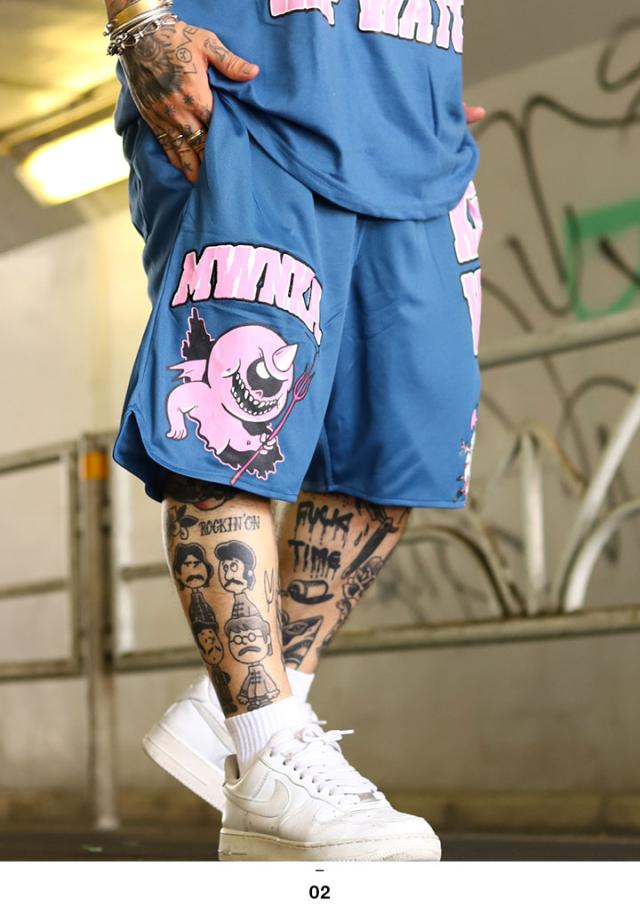 楽天市場】MISHKA ハーフパンツ スウェット 裏起毛 半ズボン 短パン