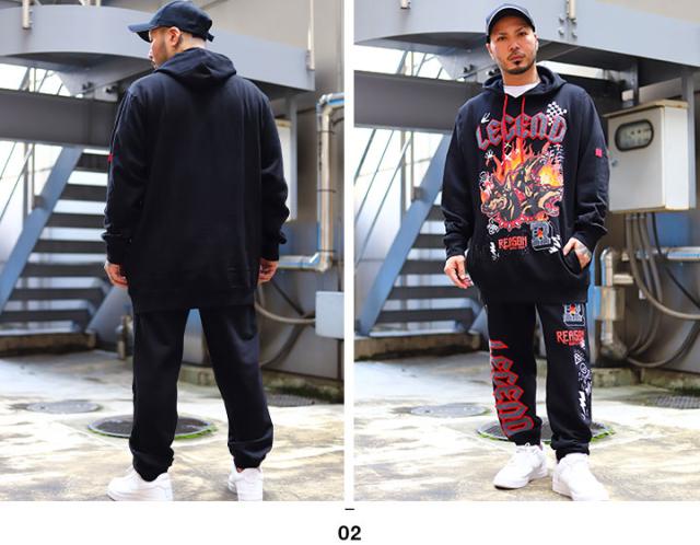 50%OFF】REASON パーカー 長袖 スウェット 裏起毛 フーディ トップス
